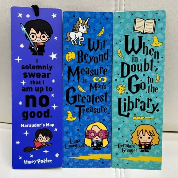 Warner Bros. | Other | Harry Potter Bookmark 3pcs Harry Potter Quotes ...